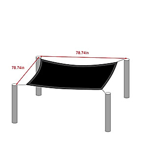 Sun Shade Canopy - 95% Uv Protection Breathable Material Protects from Direct Sunlight Exposure Rectangle Shade with Ropes for Outdoor Activities Patio Garden Outdoor Facility