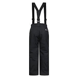 Mountain Warehouse Raptor Kids Snow Pants -Boys & Girls Winter Skiing Black 5-6 Years