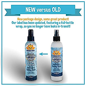 Anti Itch Oatmeal Spray for Dogs and Cats | 100% Natural Soothing Relief for Dry, Itchy, Bitten or Allergy Damaged Skin Treatment | Professional Quality