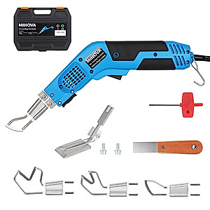 MINOVA Air Cooled Pro Electric Hot Knife Fabric Cutter Rope Cutting Tool Kit with Blades & Accessories (KD-7A-3 (rope fabric cutter))