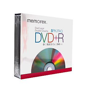 Memorex 8.5GB 8X Double Layer DVD+R (5 Pack)