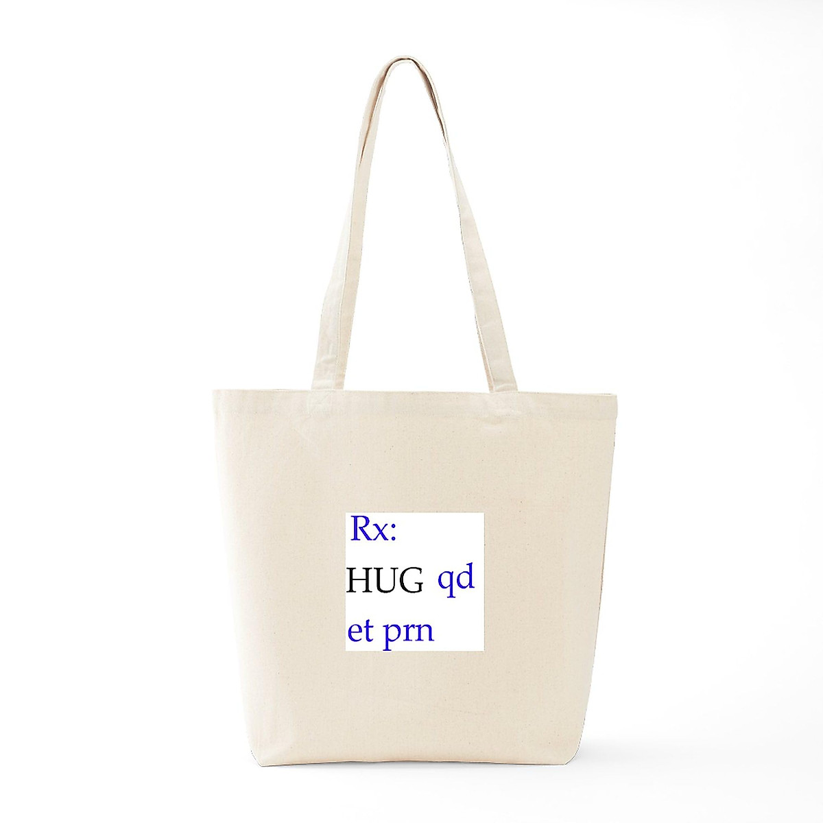 CafePress Hug Rx Tote Bag Natural Canvas Tote Bag, Reusable Shopping Bag