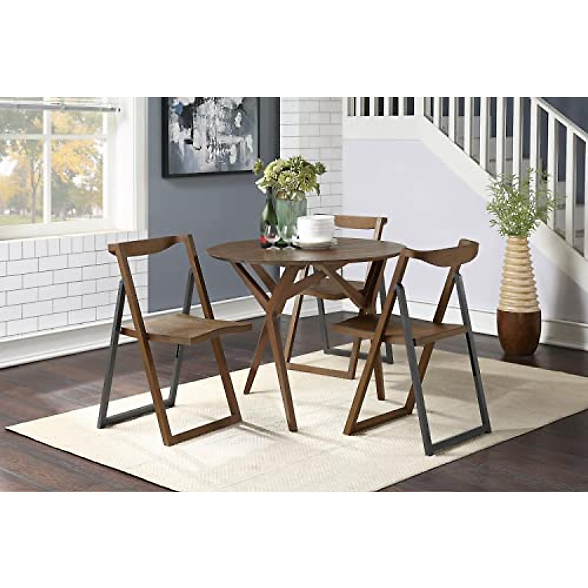 Boraam Sydney Adjustable Table [Chestnut Wire-Brush]