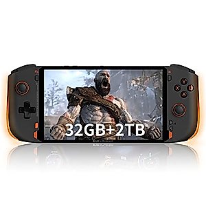 OneXPlayer Mini PRO [CPU AMD R7-6800U] 7 Inches Handheld PC Video Game Console One X Player Portable RGB Lamp PC Game Console Win 11 OS Laptop 1920x1200 Mini Pocket Tablet PC (32GB+2TB)