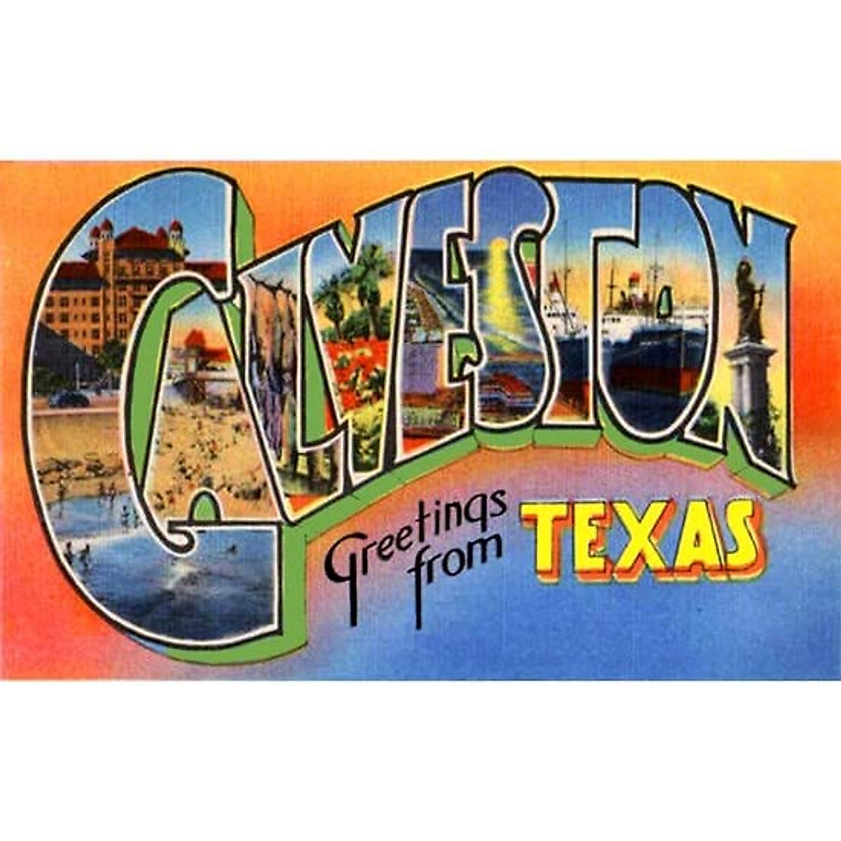 CafePress Galveston Texas Greetings Mug Ceramic Coffee Mug, Tea Cup 11 oz
