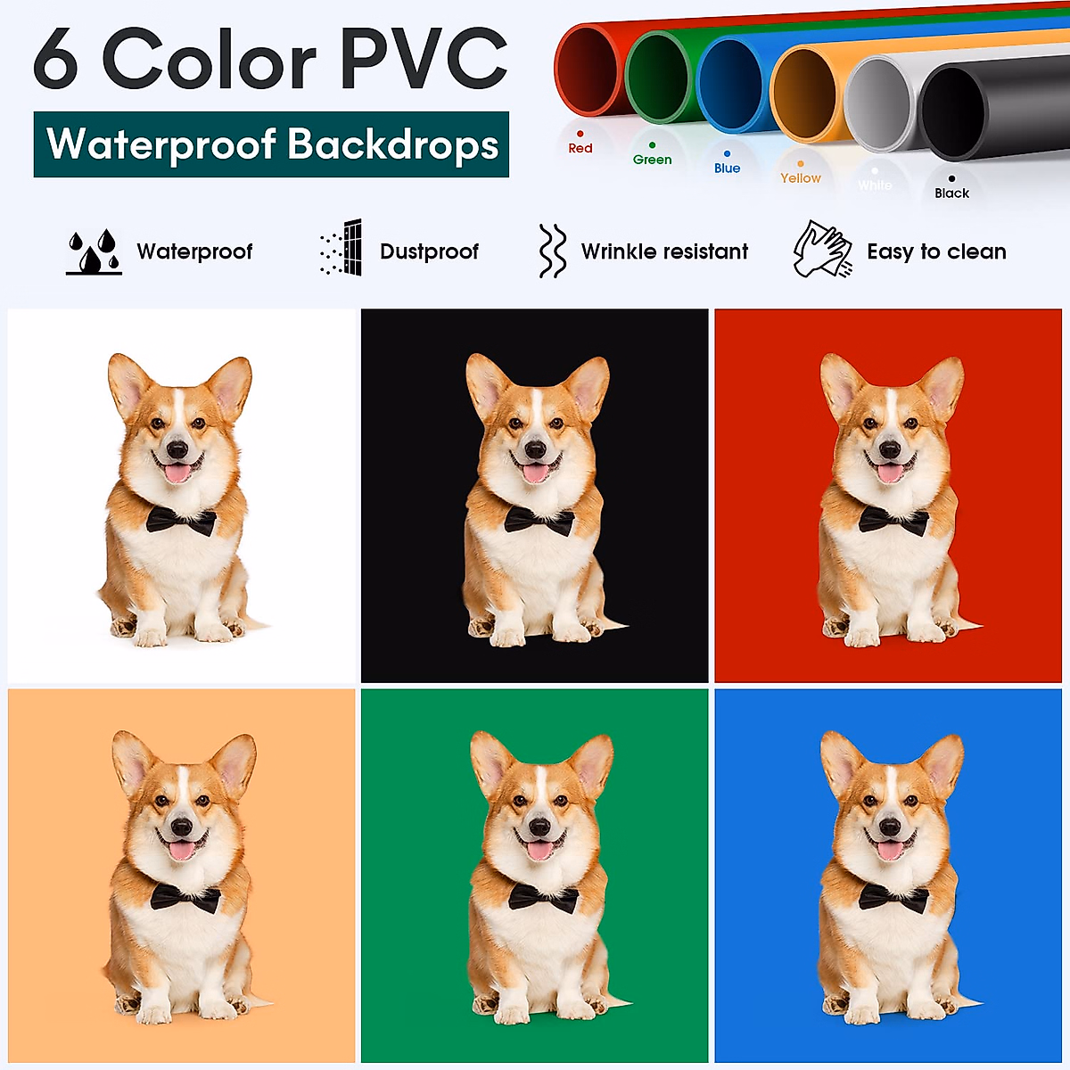 Daguerre 32"x32" Light Box for Product Photography, Professional Large Photo Studio with 3 Stepless Dimming Lights Panels, 210 LED Beads, and 6 Color Backdrops, Perfect Photo Booth Shooting Tent Kit