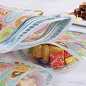 Enkrio 45Pcs Reusable Mason Jar Zipper Bags Storage for Food Snack Sandwich Zipper Bags Airtight Seal Food Bag Leakproof for Travel Camping Ziplock Bottles Shaped Baggies (15S 15M 15L)