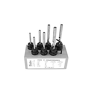 W.L. Fuller 10390006 No. 6 Countersink / Taper Drill Bit Set for #5 to #9 Screws