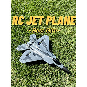 F222 CH RC Airplane, F-22 Plane Ready to Fly, 2.4GHz Remote Control, Easy to Fly RC Glider for Kids & Beginners Fighter Jet,2.4GHz 6-axis Gyro Stabilizer RTF Hobby Glider Aircraft Plane Easy to Fly