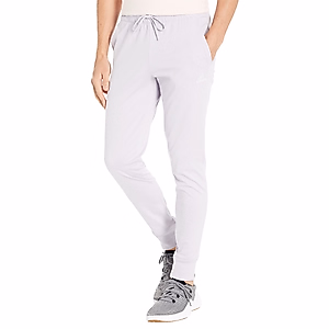 adidas Men's Essentials Single Jersey Tapered Cuffed Pants, Silver Dawn, Medium