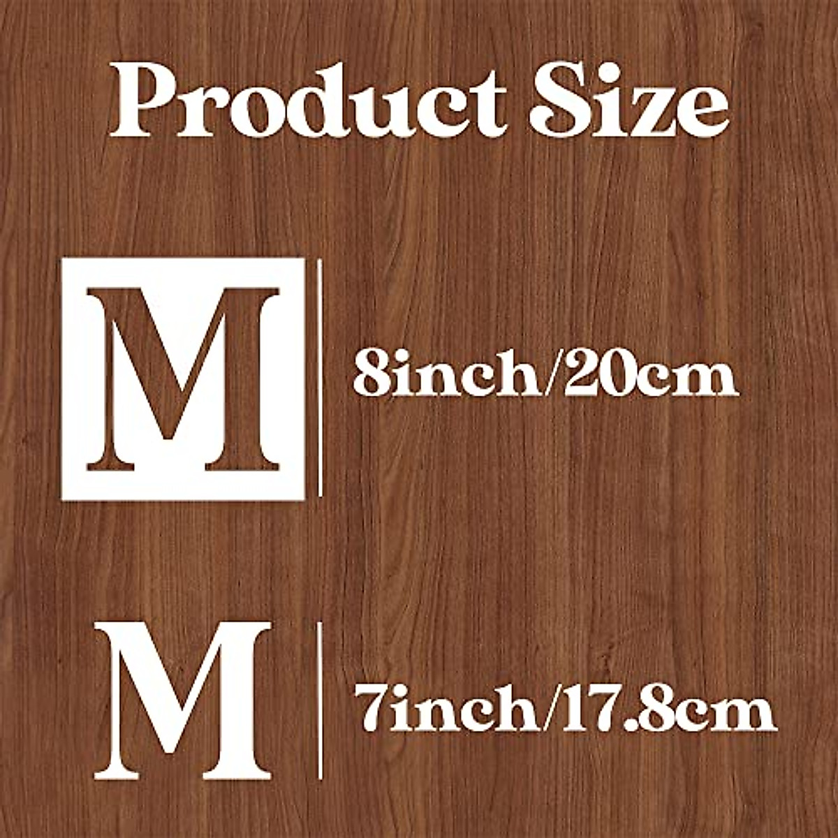 8 inch Large Letter Stencils Alphabet Stencils for Painting on Wood, Stencil Letters Numbers Stencils for Wood Wall Signs Porch DIY Crafts