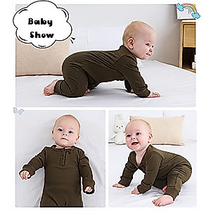 Newborn Baby Boy Girl One Piece Romper Jumpsuit Solid Ribbed Baby Boy Clothes Onesies Outfits