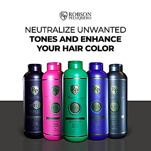 Kit Robson Peluquero Shampoo Black Mask Matizer Silver Home care 2x300ml/2x10.14 fl.oz