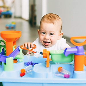 Weewooday 14 Pieces Jumbo Test Tubes Set, Science Learning Tools for Kids, Includes 5 Jumbo Test Tubes, 6 Silicone Liquid Droppers, 1 Storage Stand, 1 Plastic Tweezer, 1 Plastic Scissors Handy Scooper