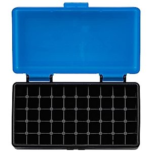Berrys 53852 401 Ammo Box 9mm Luger,380 ACP 50rd Blue Lid W/Black