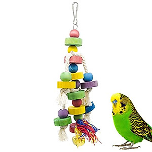 Juguetes Toys Parrot Swing Toy 2 pcs Parrot Toy Parrot bite Toy Parrot Playing Toy Hanging Funny Parrot Chewing Toy Bird Cage Chew Chew Chew Toys Parrot Block