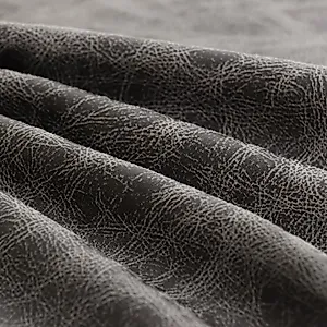 CDCASA Dual Motor Lay Flat Lift Chairs Recliners for Elderly with Massage and Heat, Breathable Leather Infinite Position Large Sleeping Electric Power Lift Chair Recliner for Seniors, Grey