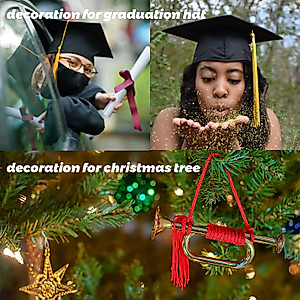 MUXGOA 148 Pcs Bookmark Tassels for Crafts,Key Chain Tassels for Jewelry Making,Tassels on String,Mini Tassels for Graduation Book Marks(37 Colors, 4 Pcs of Each)