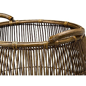 KOUBOO Large Open Weave Rattan Storage Basket