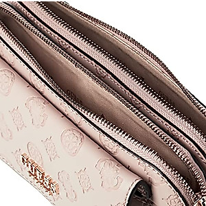 GUESS Sirrah Double Zip Crossbody, Buff Logo