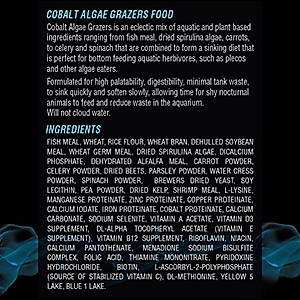 Cobalt Aquatics Algae GRAZERS Sinking 3.5oz.