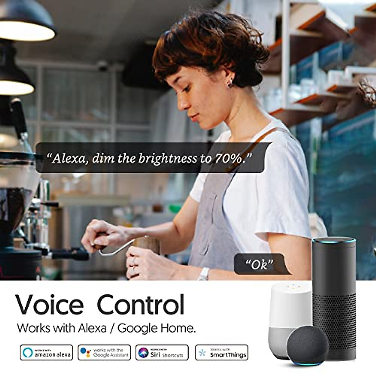 Smart Dimmer Switch with Remote Control, Avatar Controls Wi-Fi Light Switch Compatible with Alexa Google Home Assistant, in Wall, No Hub Required, Single Pole, Neutral Wire Needed