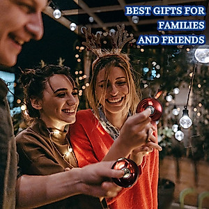 Cool Spere Fidget Spinners for Kids Adults, Magic Sphere Hand Finger Spinner Glow in The Dark, Metal Handheld Gadget Desk Toy Luminous Fingertip Gyro Goody Bag Fillers Idea Gift Prize Collection