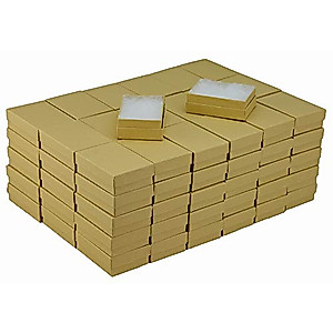 JPB Kraft Cotton Filled Jewelry Box #32 (Case of 100) 3.125 inches x 2.125 inches