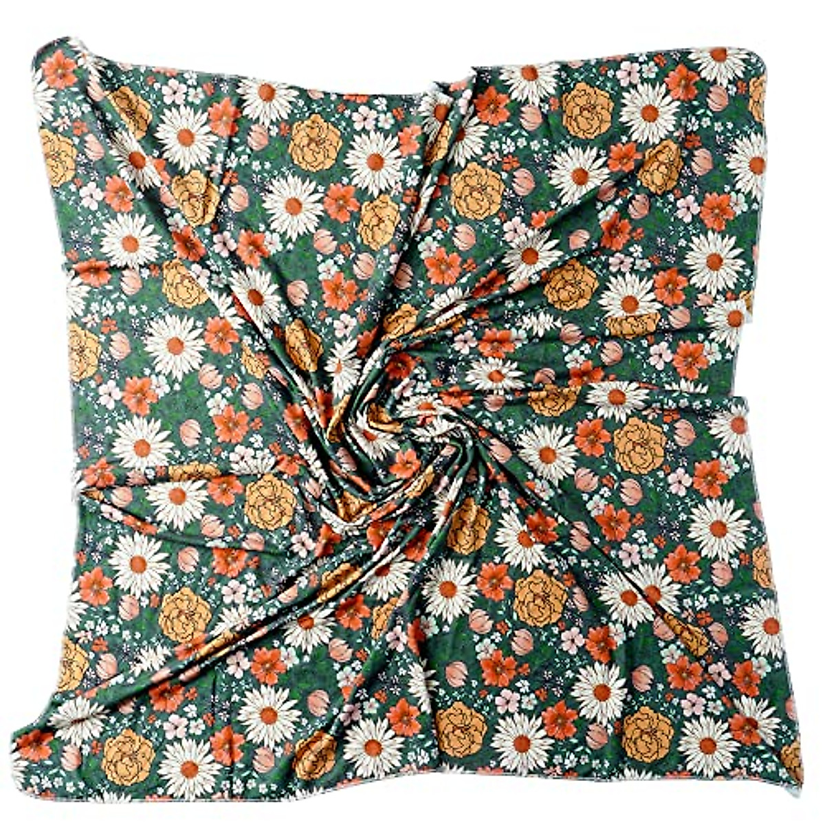 Konssy Baby Girl Newborn Receiving Blanket with Headband Set Baby Swaddle Nursery Swaddle Wrap