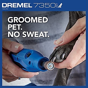 Dremel 7350-PET 4V Pet & Dog Nail Grinder, Easy-To-Use & Safe Nail Trimmer, Professional Pet Grooming Kit - Works on Large, Medium, Small Dogs & Cats
