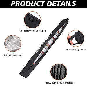 Beer Sleeve,Beer Sleeve for Golf Bag,7-Can Insulated Cooler Sleeve,Stores Up to 7 Canned Beverages,Sling Cooler Fits Most Golf Bags Styles and Types