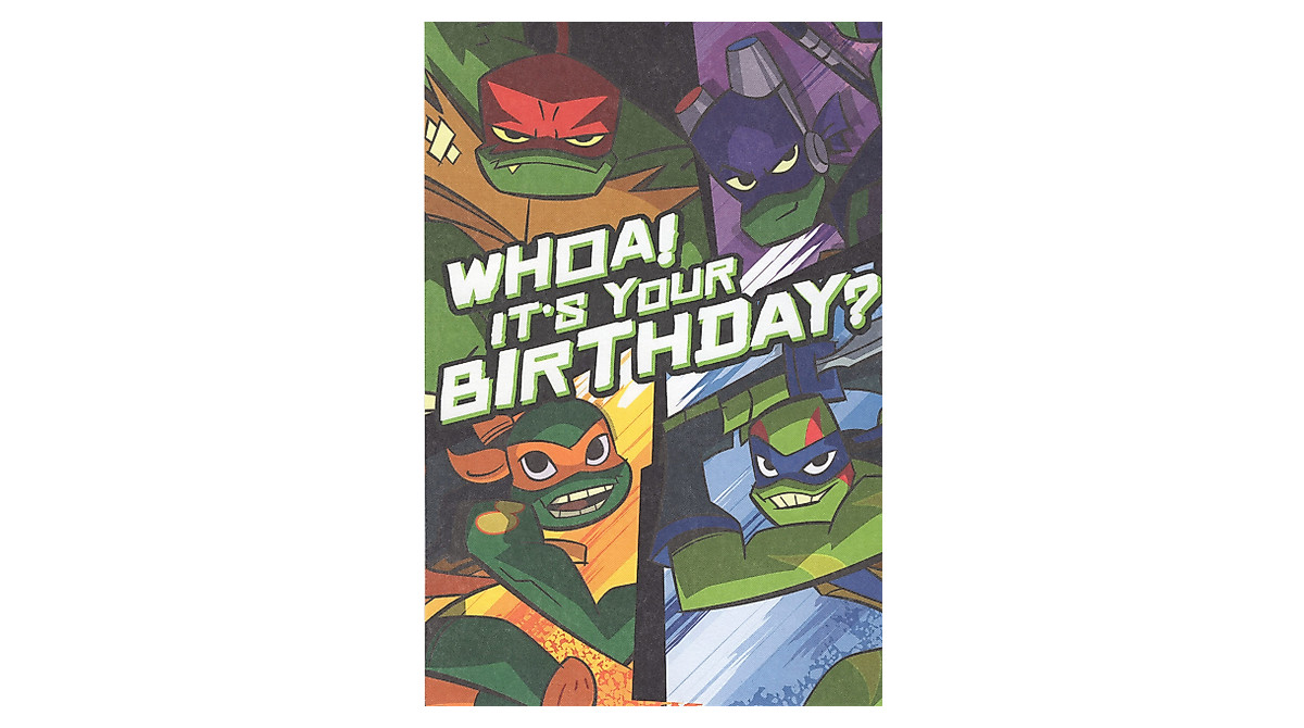 Ninja Turtles Birthday Card - Awesome Celebration