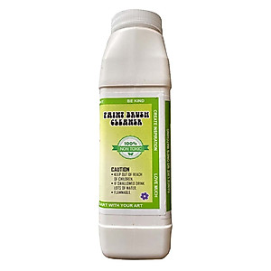 Green Piece® Paint Brush Cleaner and Restorer for Art Paint Brushes - 100% Natural - Non-Toxic - Wet or Dry Paint - No Chemicals - Oil or Acrylic Paints, Wood and Metal - Amazing Power - 18 Oz