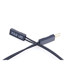 LM YN Motherboard Extension Cable Set 22AWG Silver Plating Cord Gold-Plated Plug Six Kinds POWE LED HDD LED Power SW Reset SW HD Audio Front USB Extension Cable Length 11 inches Compatible with PC