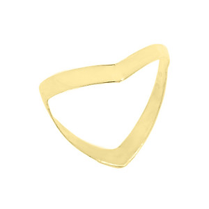Thumb Rings Solid 10k Yellow Gold Plain High Polish Band (Size 8.5)