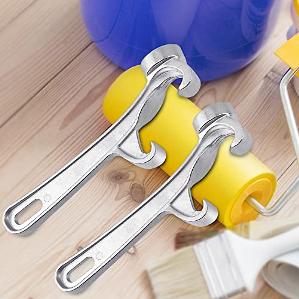 Worldity 2Pcs Aluminum Bucket Opener, Durable Paint Can Opener, Bucket Opener Tool 5 Gallon Open Buckets and Paint Cans with Ease, Perfect for Home Industrial Use