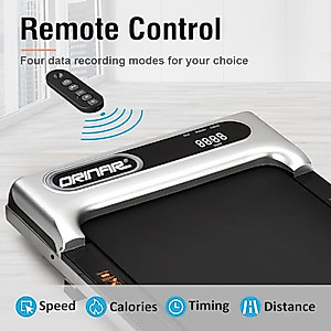 Orinar Under Desk Treadmill, Walking Pad with Remote Control, 2.5 HP Portable Walking Jogging Running Machine for Home Office, LED Display