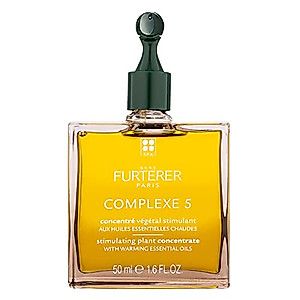 Rene Furterer COMPLEXE 5 Stimulating Plant Concentrate - Pre-Shampoo Detox Scalp Treatment - Orange & Lavendar Essential Oils - 1.6 fl. oz.