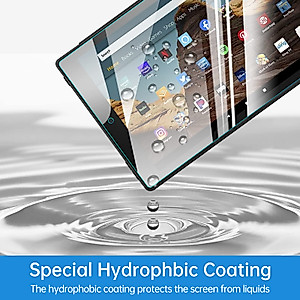XinWoTuo Tempered Glass Screen Protector for Amazon HD 10 Tablet 10.1 inch (9th Generation 2019 Release and 7th Generation 2017 Release), Scratch-Resistant/Anti-fingerprint /2Pcs