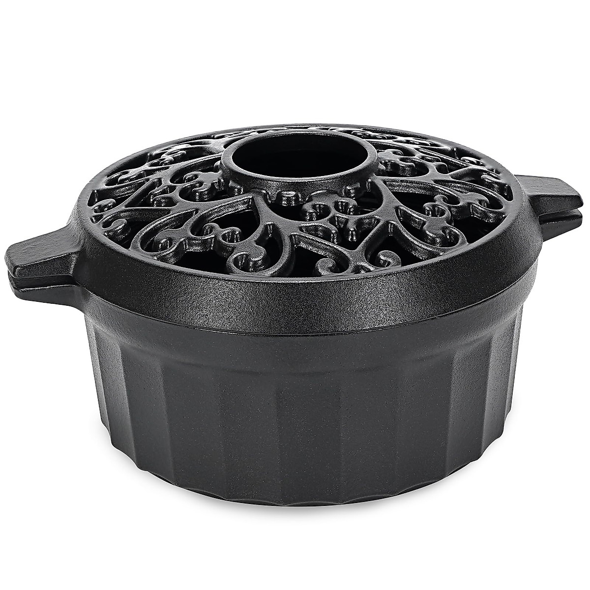 1MORE Wood Stove Steamer- Wood Stove Humidifier Cast Iron with Porcelain Enamel Coating, Fireplace Steamer Pot, Rust Resistant, Home Indoor Decorative, 2.5 Quart Capacity,Black