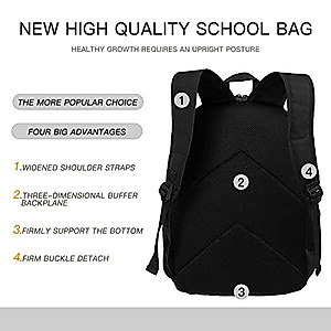 Rkezqzc Magic Theme 17in Backpack 3PC Backpack Set School Backpacks with Lunch Bag Pencil Case Gift for Boys Girls Student Fans, Always