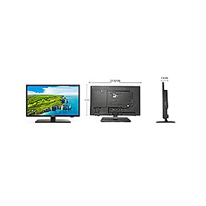 SYLVOX 12V TV 24 inch, 1080P RV TV 12 Volt DC Powered Integrated HDTV(ATSC) Tuner, Built-in DVD Player Speaker FM Radio, with HDMI/USB/AV/VGA Input, Suitable for Motorhome, RV Caravan and Boat