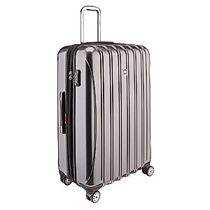 DELSEY Paris Helium Aero Hardside Expandable Luggage with Spinner Wheels, Titanium, Checked-Large 29 Inch