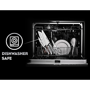 WIZEKA Kitchen Knife Set with Block, 15PCS Dishwasher Safe Knife Block Set with Sharpener, One-Piece German Stainless Steel Kitchen Knives, Silver Wings Series, Best Gifts for Him Her