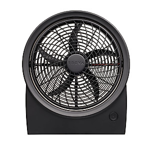 Treva 10 Inch Portable Rechargeable Fan & Battery Powered, 3 Speed Adjustable Personal Fan, Indoor Cooling, Camping, Hurricane Readiness