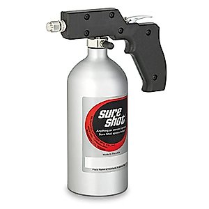 Sure Shot M2400 - Industrial Grade Silver Anodized Aluminum Sprayer with Adjustable Nozzle - Lightweight and Portable Compressed Air Sprayer for Water, Solvent, and Oil-Based Materials - Made in USA Since 1932