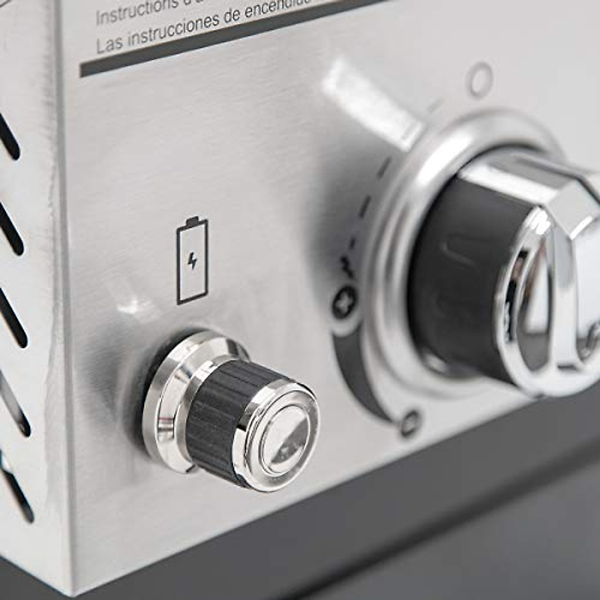 Megamaster 720-0864MA 2 Burner Propane Barbecue Gas Grill, for Camping, Outdoor Cooking, Patio, Garden Barbecue Grill, 28000 BTUs, with Foldable Side Table, Silver and Black