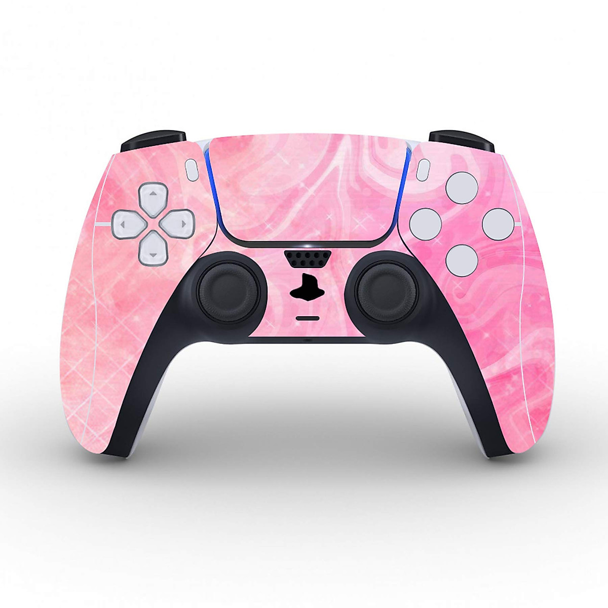 PlayVital Psychedelic Pink Full Set Skin Decal for ps5 Console Disc Edition, Sticker Vinyl Decal Cover for ps5 Controller & Charging Station & Headset & Media Remote