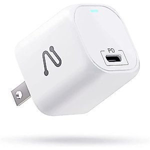 USB C Wall Charger 30W, Aergiatech PD PPS GaN USB C Power Adapter, Type C Fast Charging Block for iPhone 13 Pro Max/13/12 Pro Max, Pixel 6Pro/6, iPad Pro, MacBook Air, Galaxy S22+/S22 Ultra, White