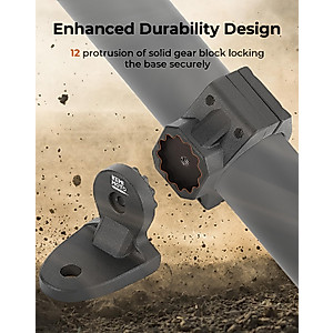 KEMIMOTO UTV Whip Mount Flag Whip Light Mount 2PCS, Heavy Duty Adjustable for 1.75-2 inch Roll Bar Cage, Compatible with RZR 900 1000 XP Pro Turbo Maverick Commander